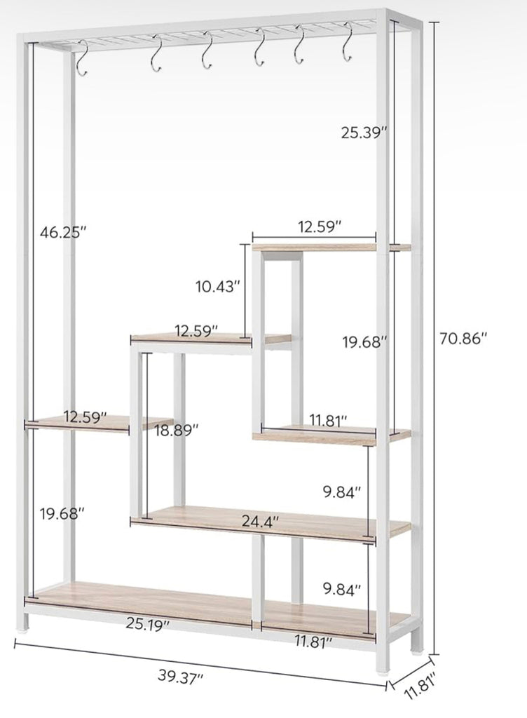 White Metal 5 Tier Display Stand – 3 Little Birds Event Planning